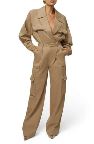 JLUXLABEL Sculpted High-waist Cargo Trousers