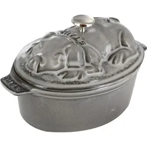 STAUB Cast Iron 1-quart Pig Dutch Oven