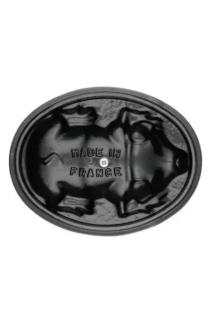 STAUB Cast Iron 1-quart Pig Dutch Oven