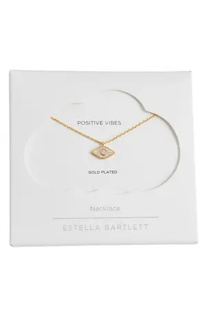 Estée Lauder Mother-of-pearl Evil Eye Pendant Necklace