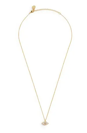Estée Lauder Mother-of-pearl Evil Eye Pendant Necklace