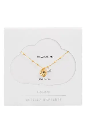 Estée Lauder Beaded Chain & Molton Pebbles Necklace