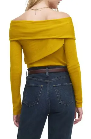 FAVORITE DAUGHTER Charmed One-shoulder Merino Wool Top