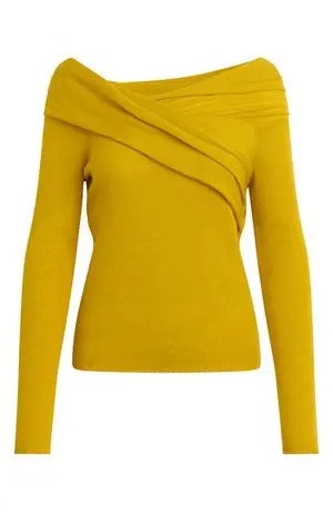 FAVORITE DAUGHTER Charmed One-shoulder Merino Wool Top