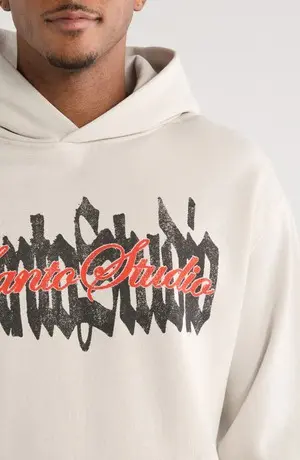 SANTO STUDIO Logo Cotton Fleece Hoodie