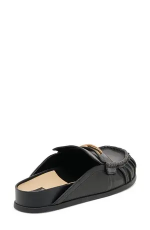 Dolce Vita Jodero Loafer Mule - Black Leather