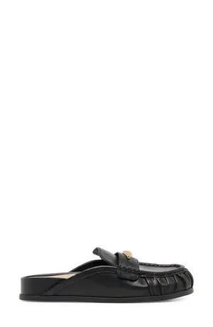 Dolce Vita Jodero Loafer Mule - Black Leather
