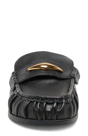 Dolce Vita Jodero Loafer Mule - Black Leather