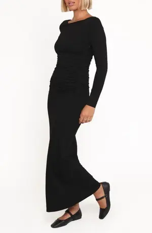 PETAL & PUP Warren Long Sleeve Maxi Dress