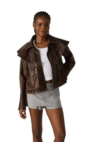 Steve Madden Faux Leather Jacket