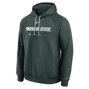 Nike Michigan State Courtside Basketball Practice Dri-fit Pullover Hoodie - Green