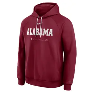Nike Alabama Courtside Basketball Practice Dri-fit Pullover Hoodie - Red