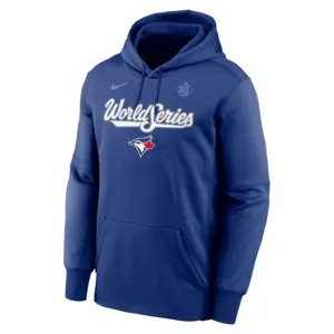 Nike Toronto Jays 2025 World Series Authentic Collection Therma Mlb Pullover Hoodie - Blue
