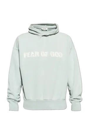 Fear Of God Hooded Sweatshirt - Light Blue