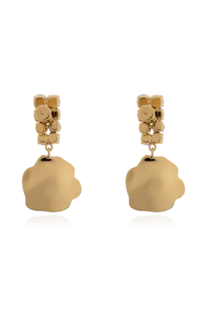 Marni Crystal And Enamel Earrings - Blue