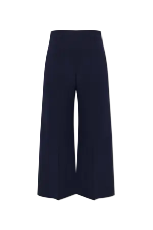 Marni Wide-leg Pleated Trousers - Navy Blue