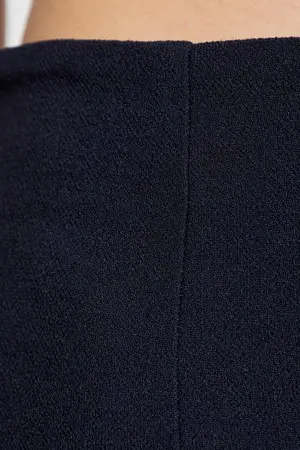 Marni Wide-leg Pleated Trousers - Navy Blue