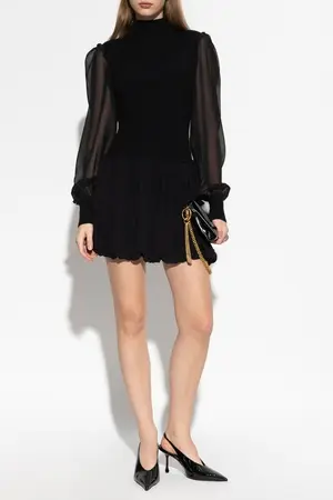 FRAME Mini Wool Turtleneck Dress