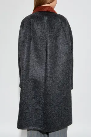 Marni Mohair-finished Overcoat - Grey