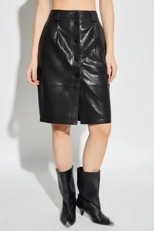 ANINE BING Leather Pencil Skirt