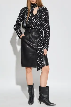 ANINE BING Leather Pencil Skirt