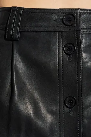 ANINE BING Leather Pencil Skirt