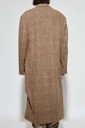 MAISON MARGIELA Double-breasted Herringbone Wool Coat