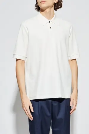 Giorgio Armani Cotton Polo - White