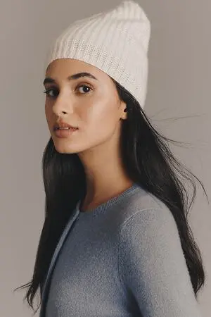 Maeve Cashmere Beanie Cream