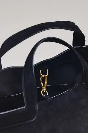 Anthropologie Faux-suede East West Tote