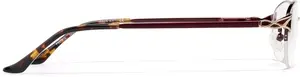 Zenni Half Rim Oval Eyeglasses