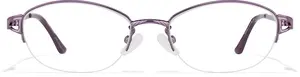 Zenni Half Rim Oval Eyeglasses - Purple