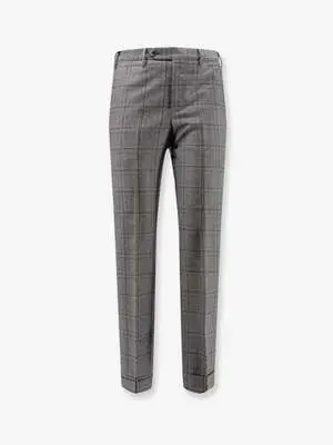PT TORINO Madras Virgin Wool Trousers