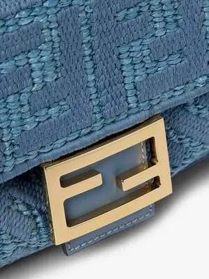 Fendi Baguette® Mini Raffia - Blue