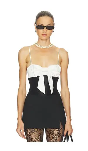 For Love & Lemons Emalie Bodysuit With Bow Detail