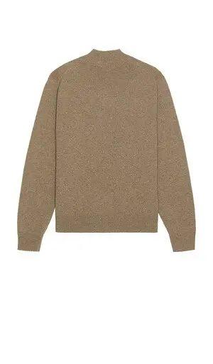 Theory Hilles Cashmere Quarter Zip Sweater - Grey