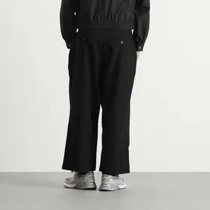 ANGLAN Valley Tuck Trousers - Black