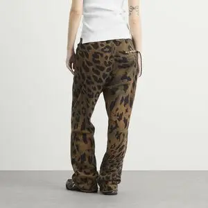 Aries Leopard Tie Dye Straight Sweatpants