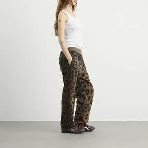 Aries Leopard Tie Dye Straight Sweatpants