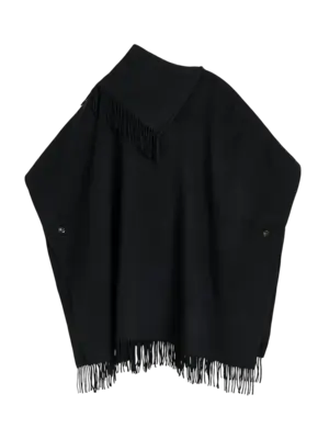 BY MALENE BIRGER Wool Poncho - Black