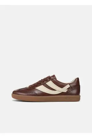 Vince Oasis Brogue Leather Sneakers - Brown