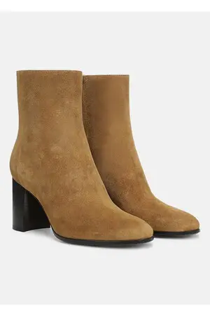 Vince Elora Suede Ankle Boots - Red