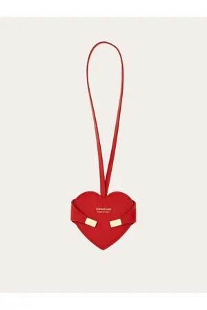 FERRAGAMO Hug Heart Mirror Charm - Red