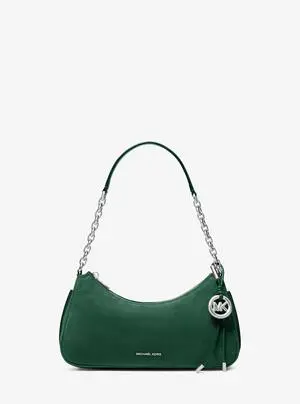 Michael Kors Nolita Medium Nubuck Chain Pochette - Green