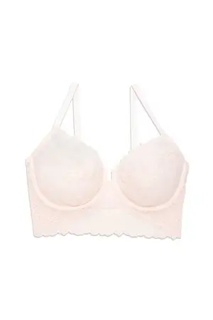 Natori Heavenly Full Coverage Longline Underwire Bra - Red
