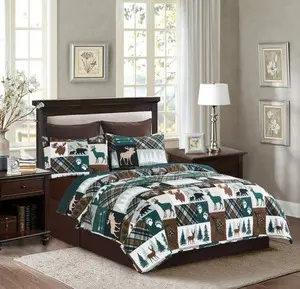 C&F HOME Fletcher Forest Rustic Lodge Cotton Quilt Setreversible And Machine Washable - Brown