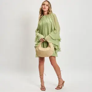 MODA LUXE Farrah Straw Hobo - Gold