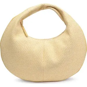 MODA LUXE Farrah Straw Hobo - Yellow