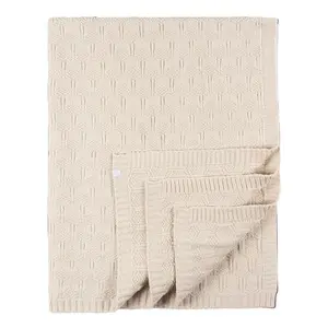 JUST BORN Sweater Knit Blanket - Tan