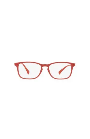 Ray-ban 56mm Square Full Rim Eyeglasses - Red